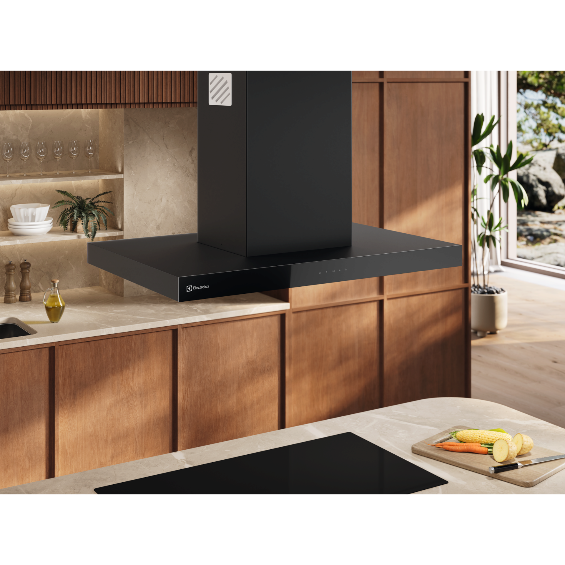 90cm 500 Series island extractor hood - ECI9432KB | Electrolux India