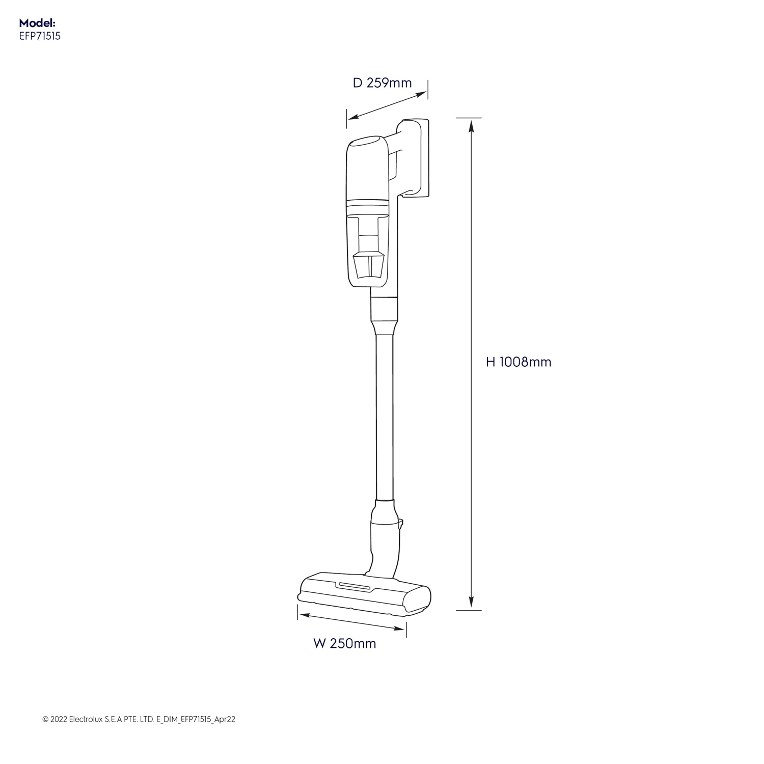 UltimateHome 700 Lightweight handstick vacuum cleaner - EFP71515 | Electrolux India