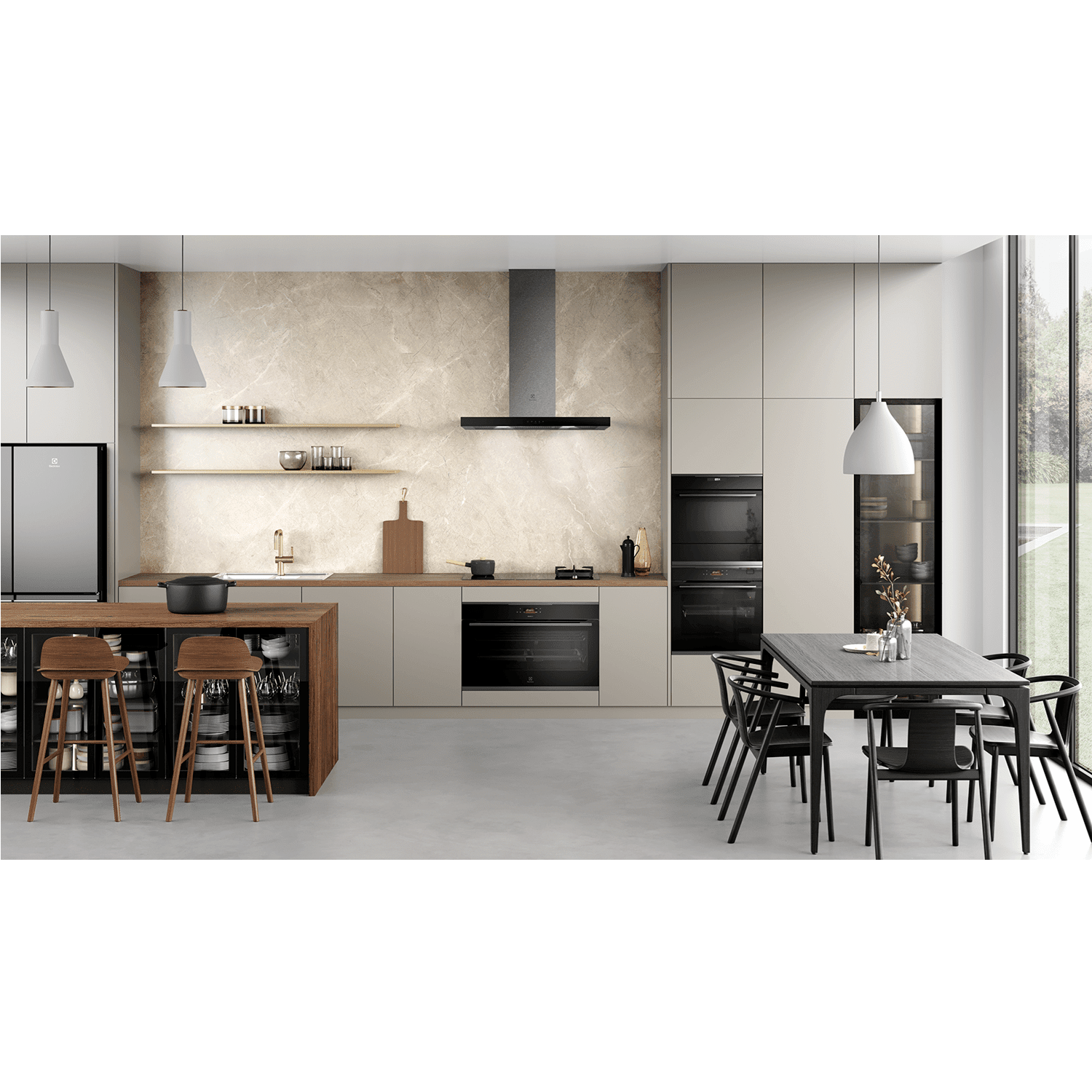 90cm UltimateTaste 900 4-burner hybrid induction hob - EHH957BE ...