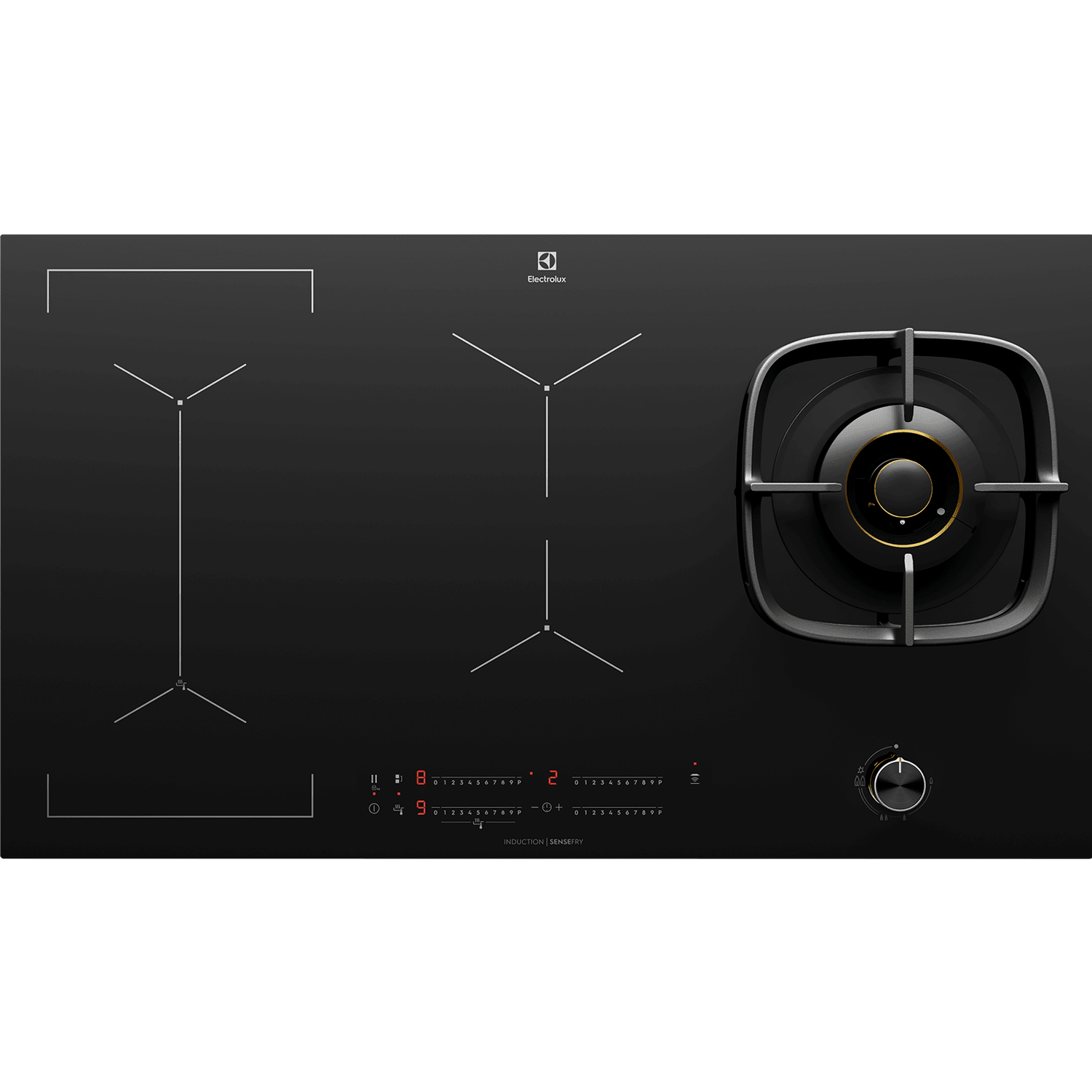 90cm UltimateTaste 900 4-burner hybrid induction hob - EHH957BE ...