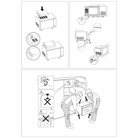 60cm UltimateTaste 900 built-in combination microwave oven with 30L ...