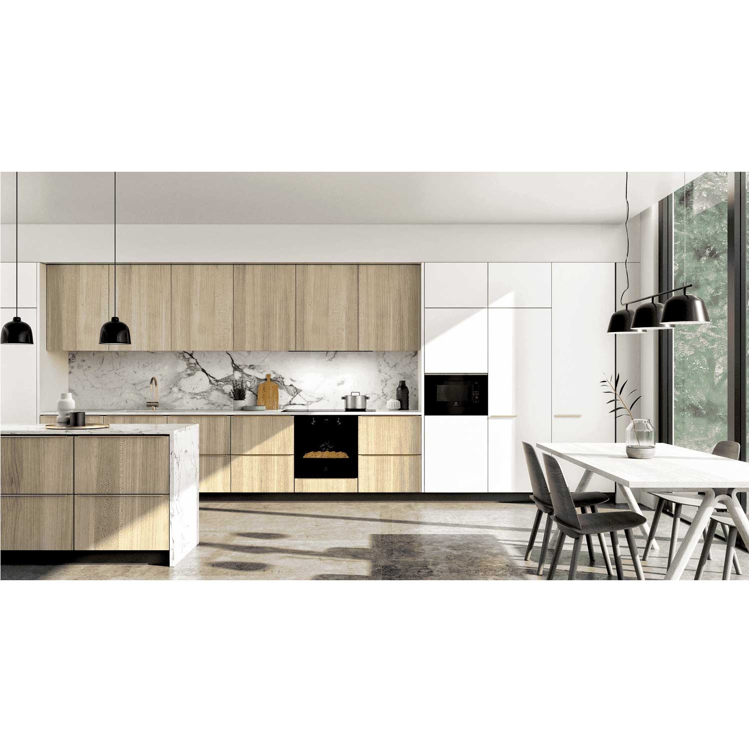 60cm UltimateTaste 900 built-in combination microwave oven with 30L ...